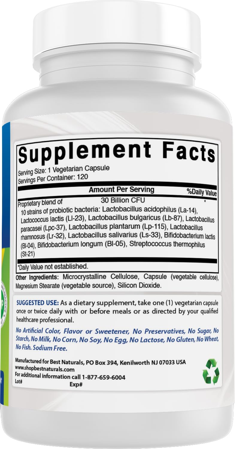 Daily probiotic support for overall wellness