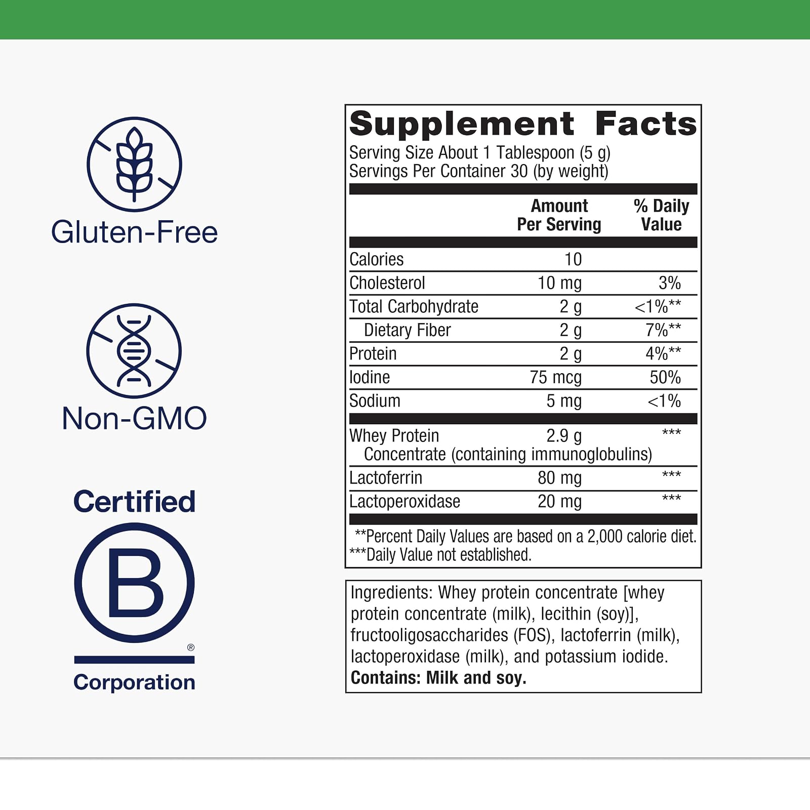 Daily probiotic support with Probioplex