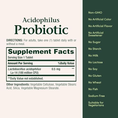 Daily probiotic tablets for gut balance