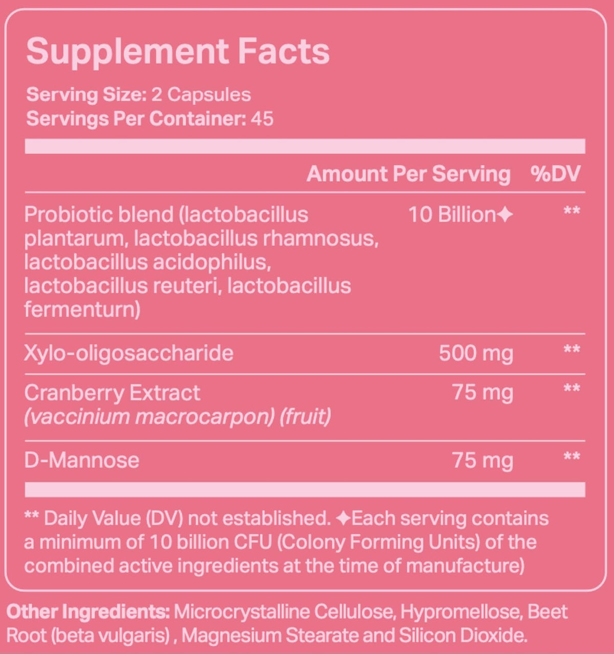 Daily probiotics for balanced gut flora