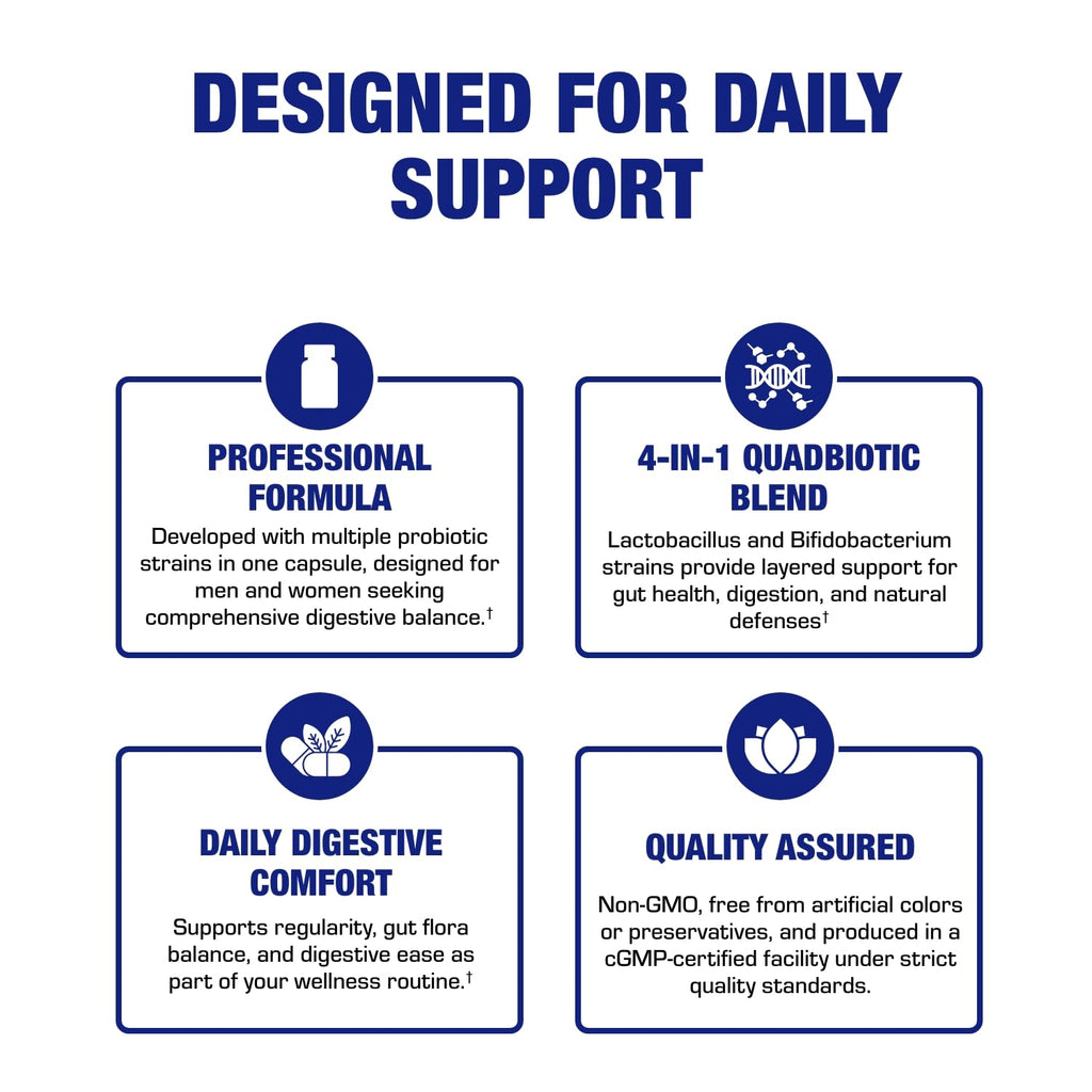 Daily probiotics for enhanced gut flora
