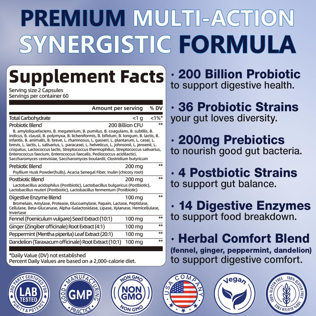Daily probiotics for gut balance
