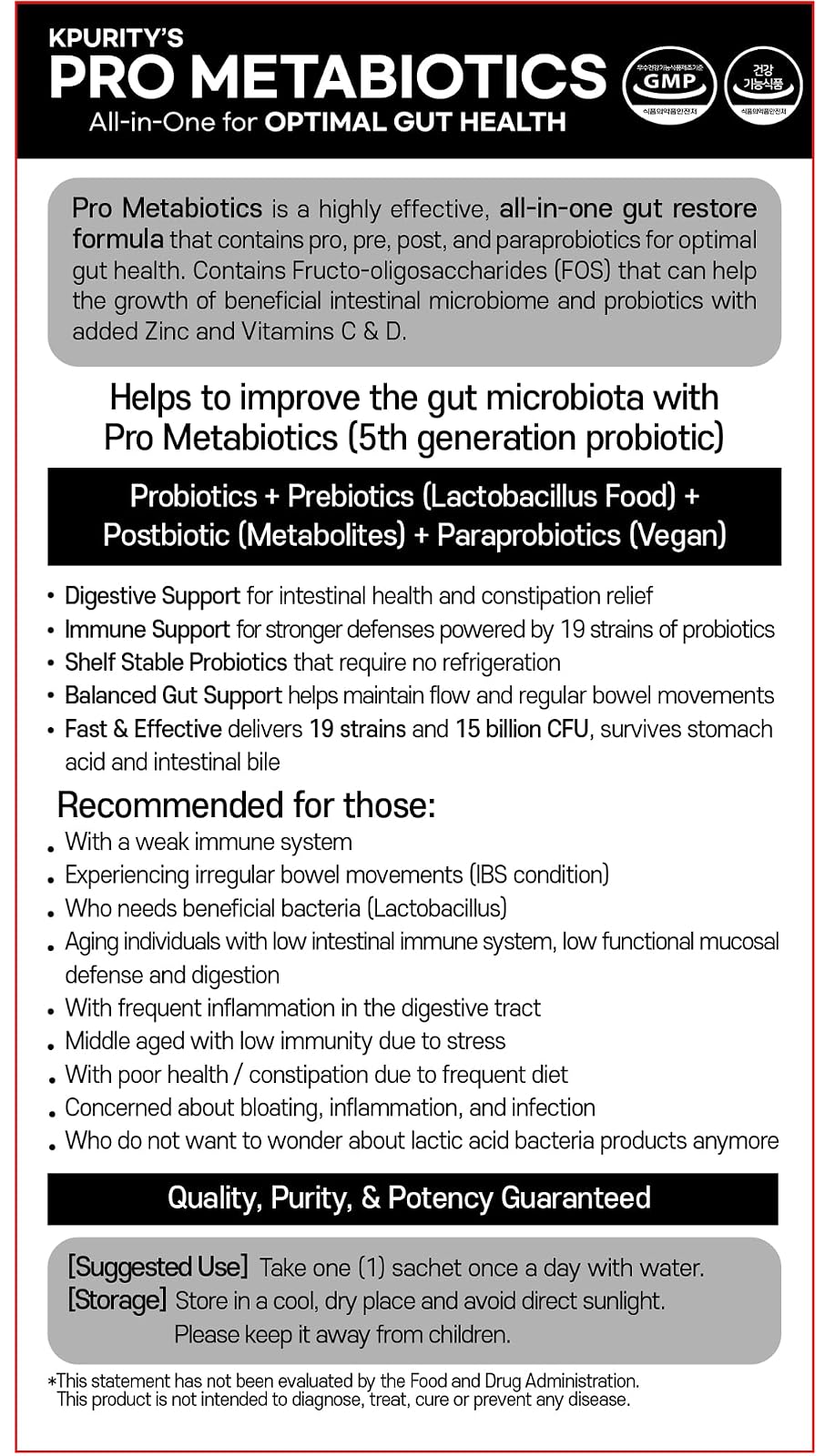 Daily probiotics for improved digestion