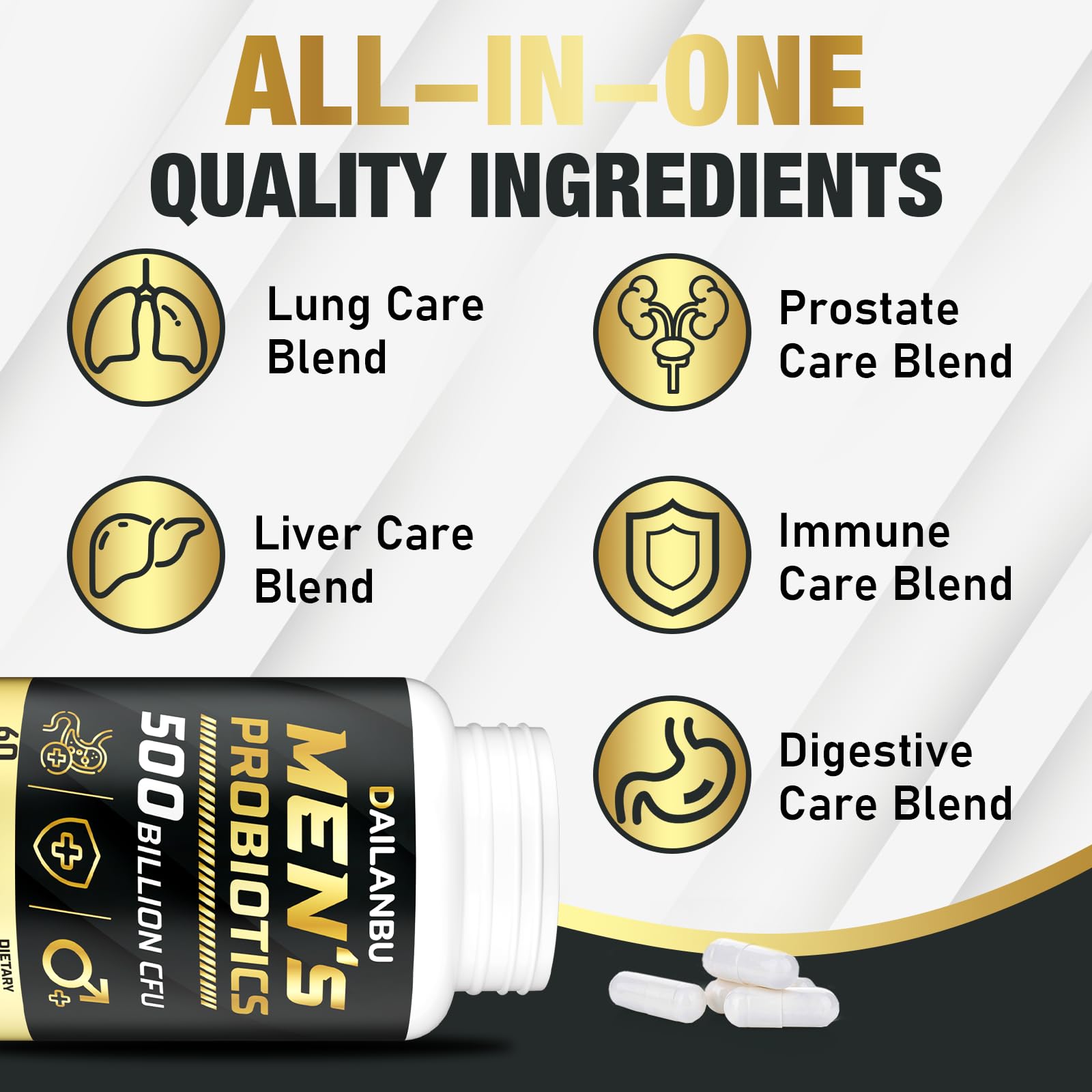 daily probiotics for men's wellness