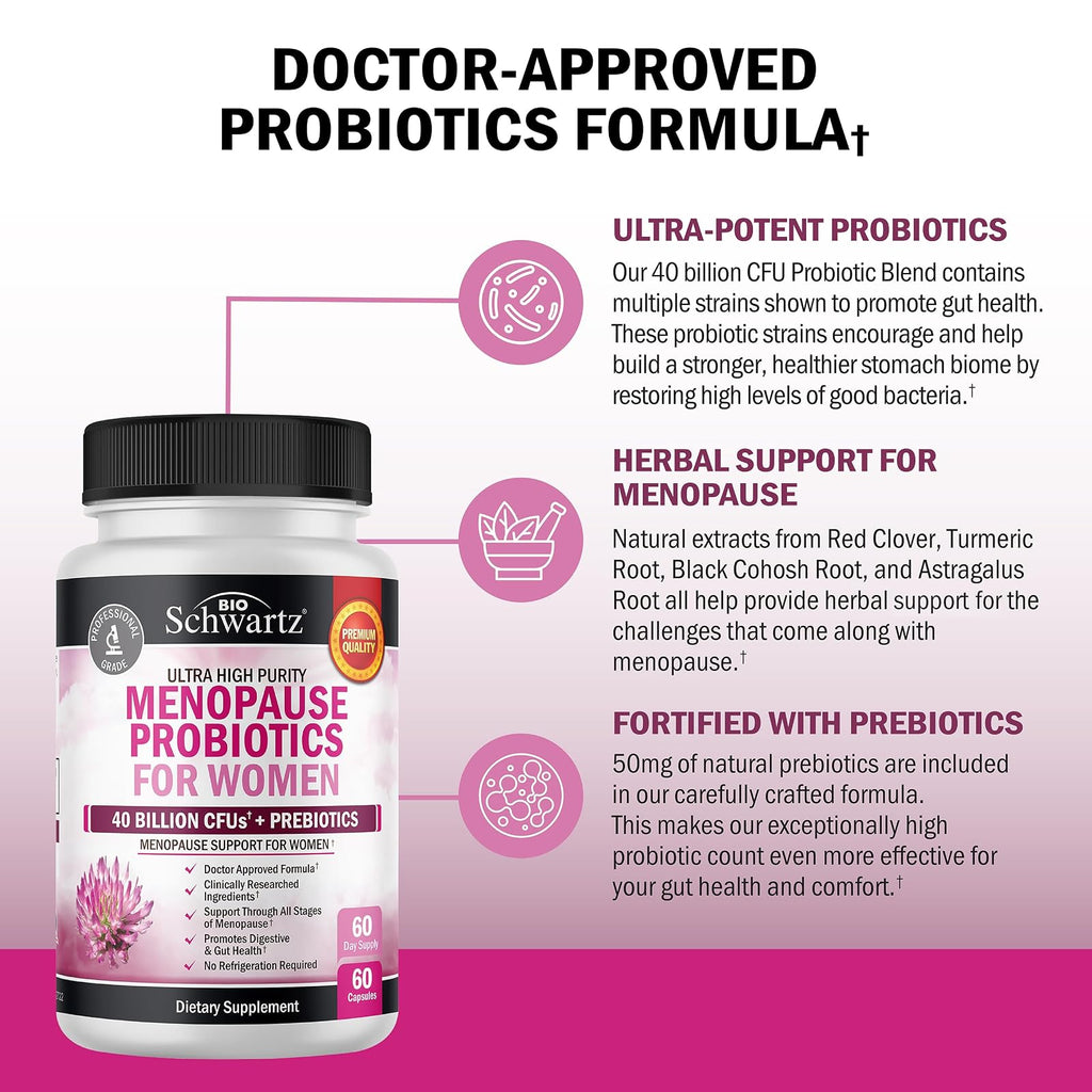 daily probiotics for menopause relief