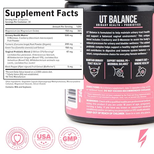 Daily probiotics for urinary tract