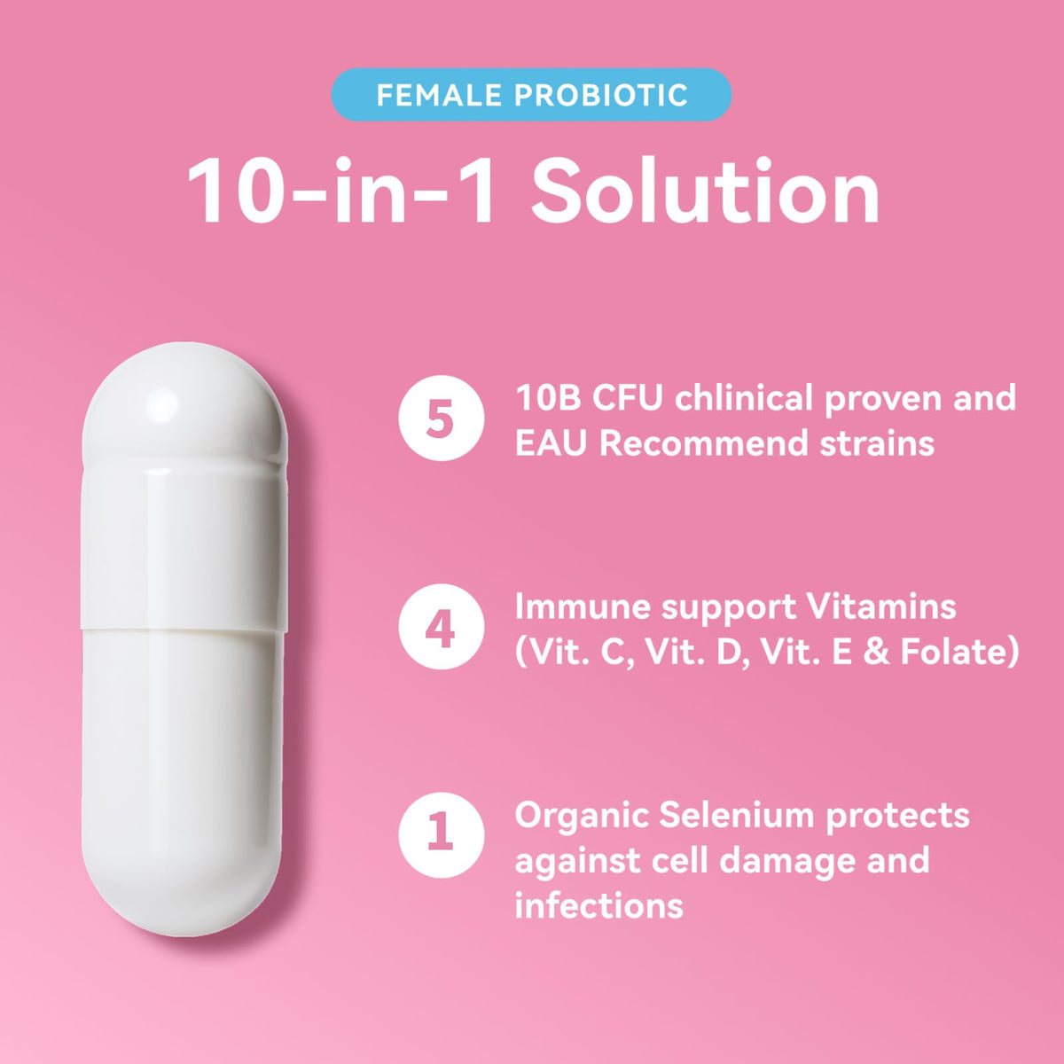 Daily probiotics for vaginal wellness