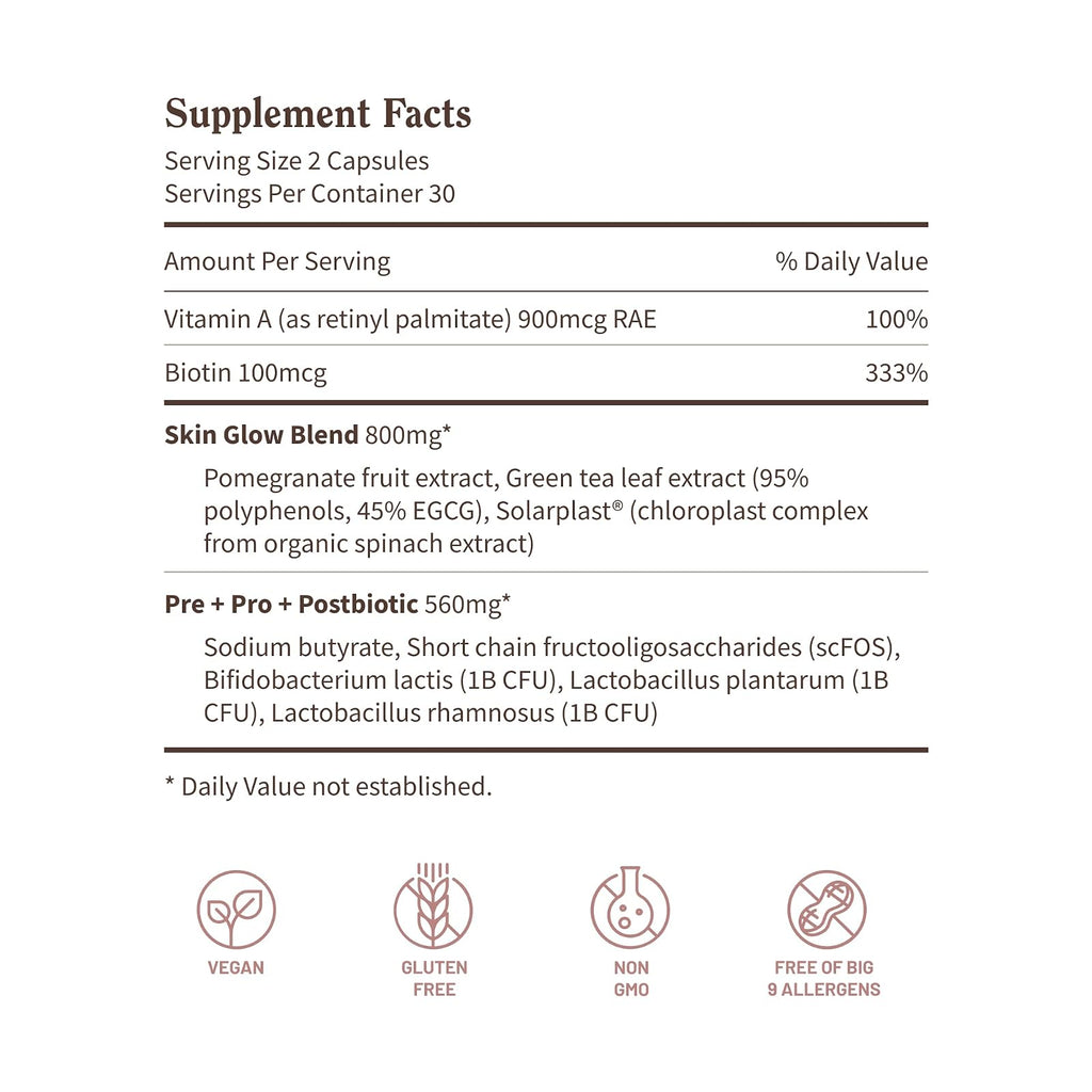 Daily probiotics for vibrant skin