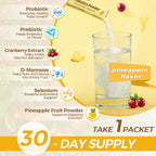 Daily probiotics for women with pineapple