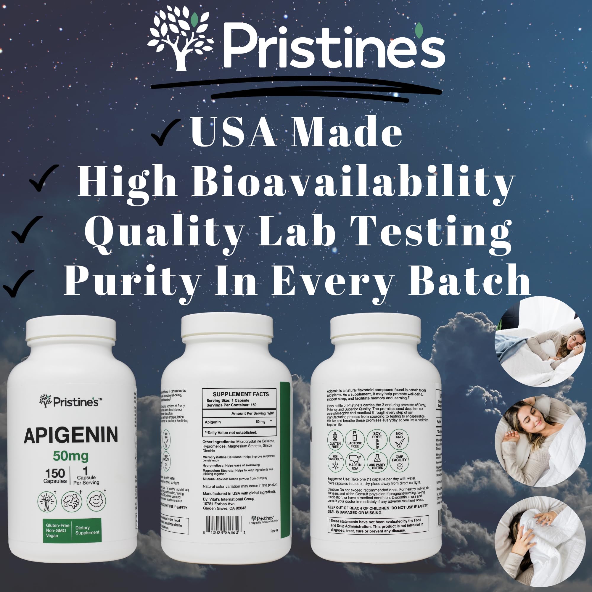 Daily relaxation with PRISTINE Apigenin