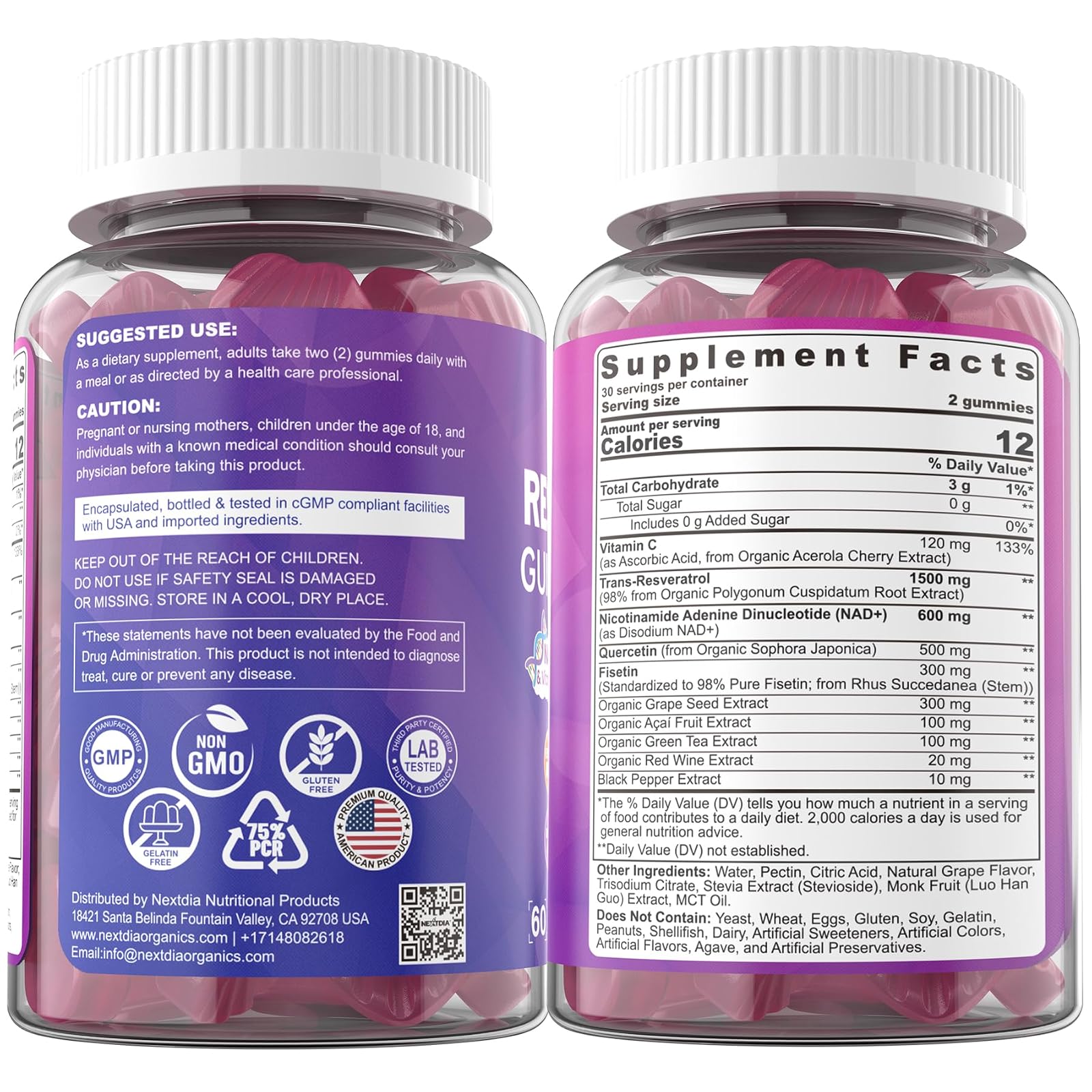 Daily Resveratrol for healthy aging