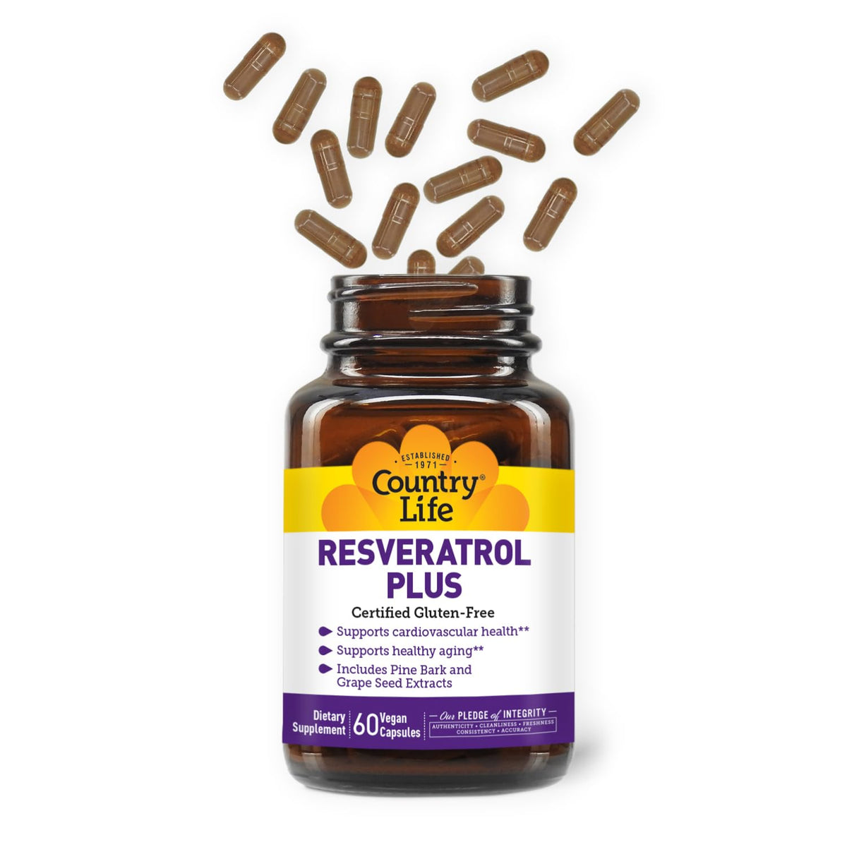 Daily resveratrol for overall wellness