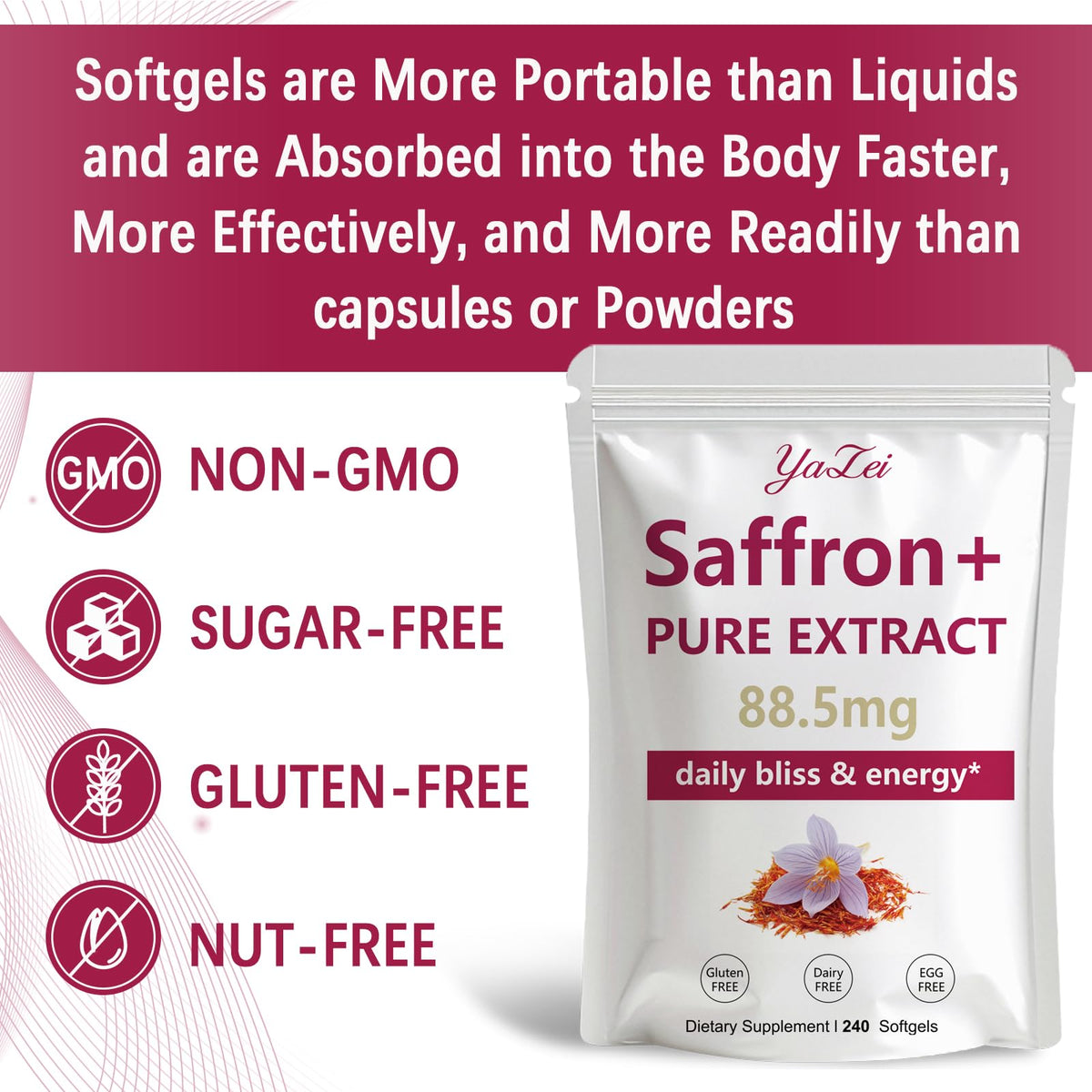 Daily saffron extract for mental clarity