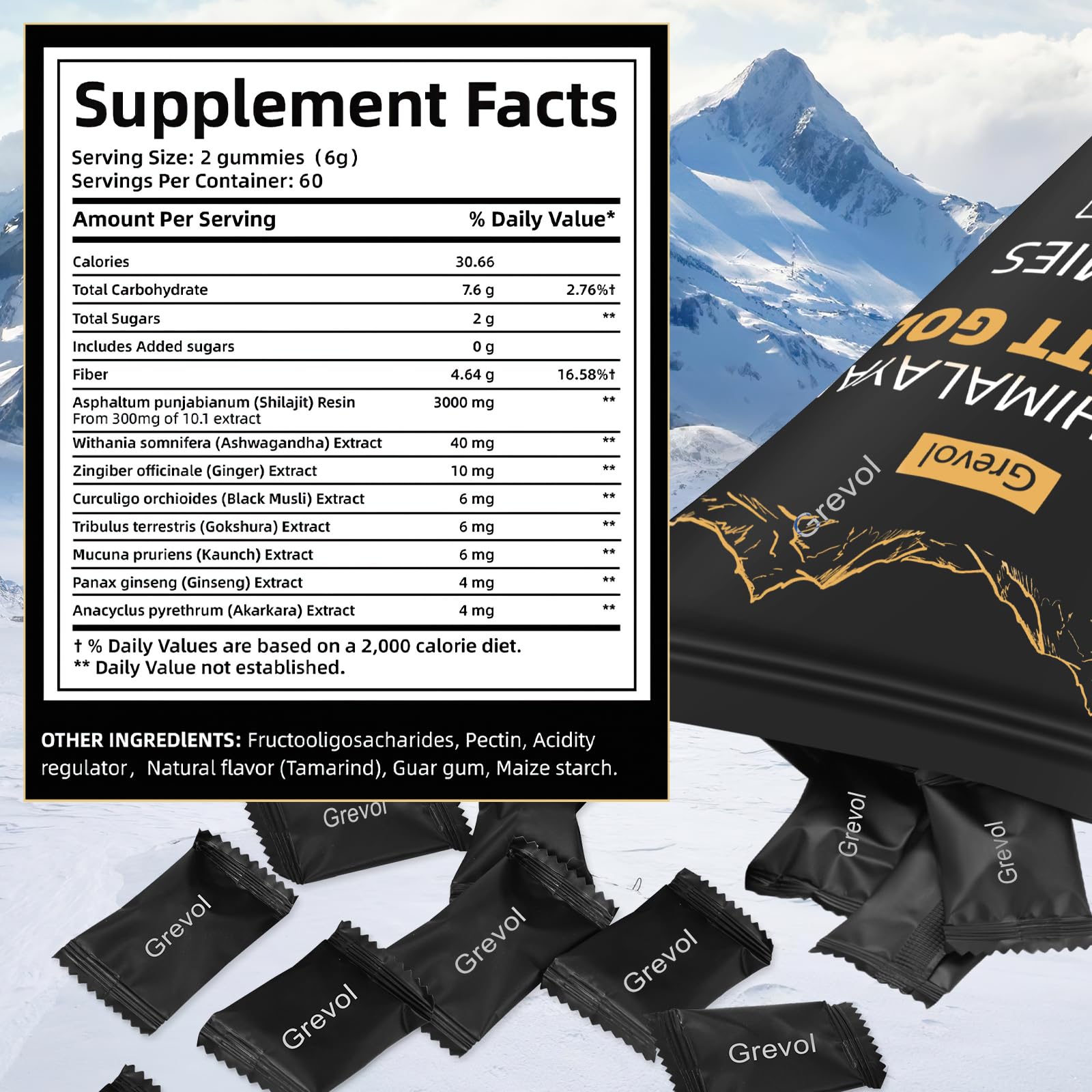 Daily shilajit gummies for health
