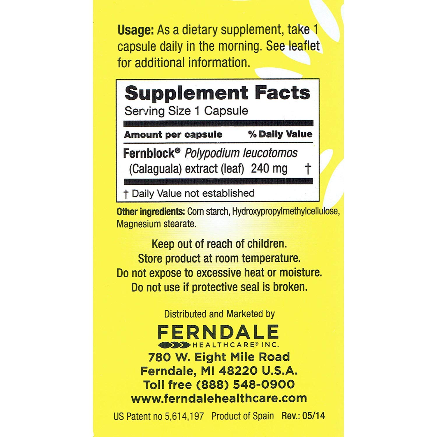 Daily skin protection supplement