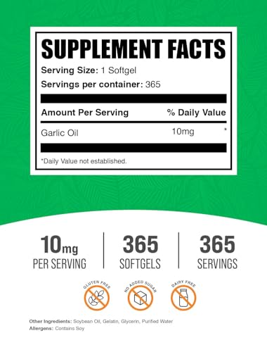 daily softgel garlic dosage