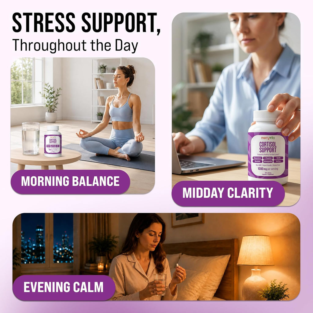 Daily stress support with vegan vitamins