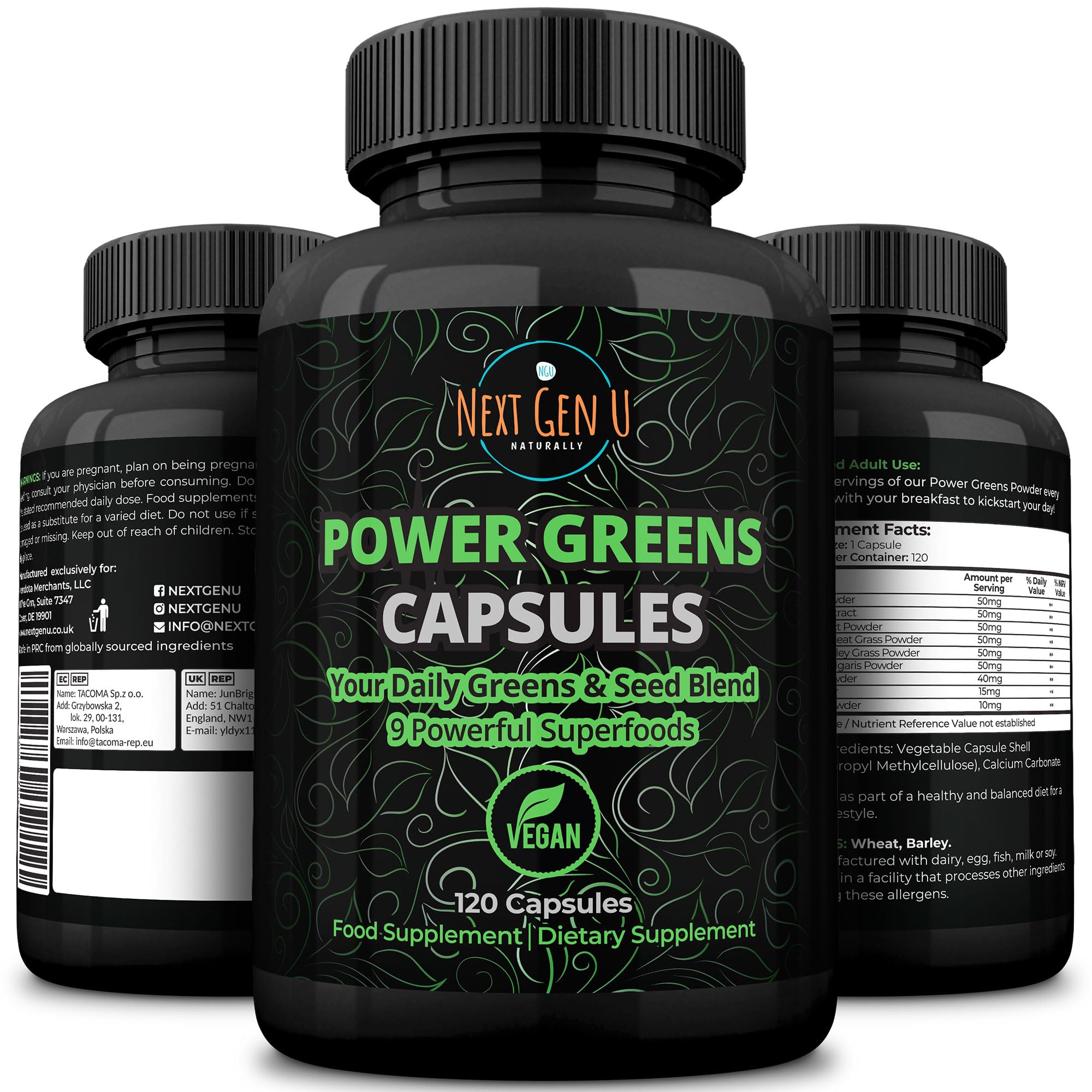Daily superfood blend with chlorella
