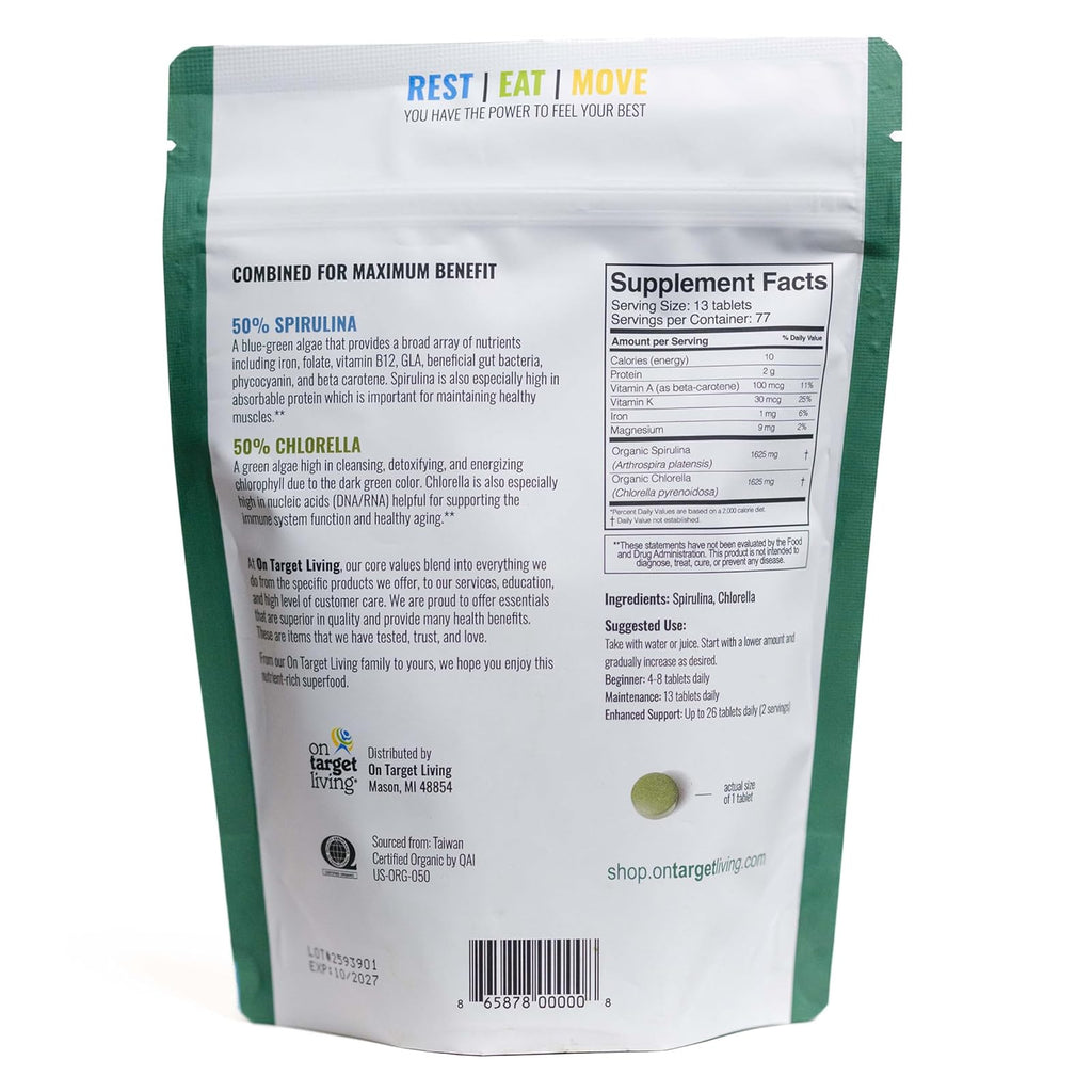 daily superfood spirulina & chlorella boost