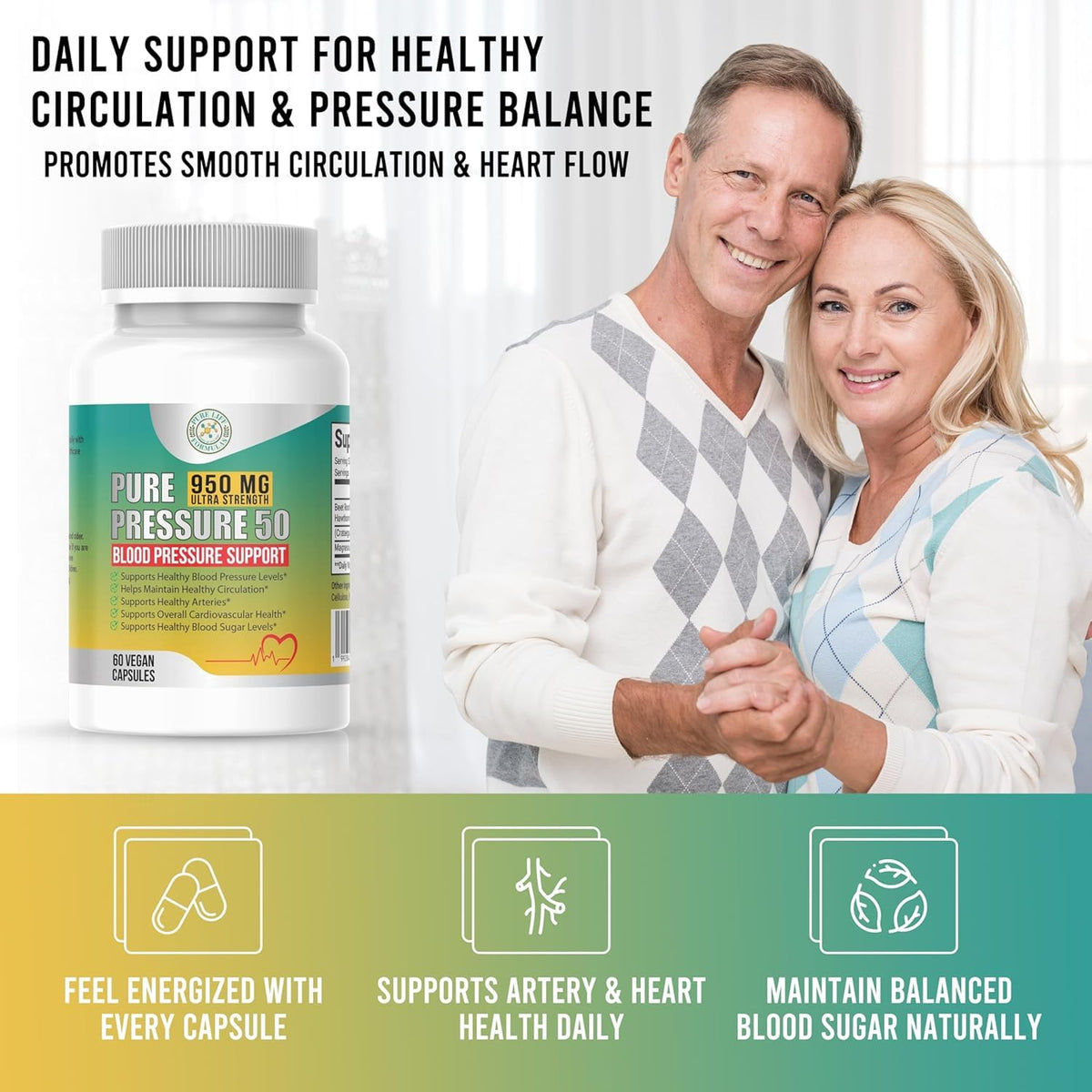 Daily supplement for blood pressure support