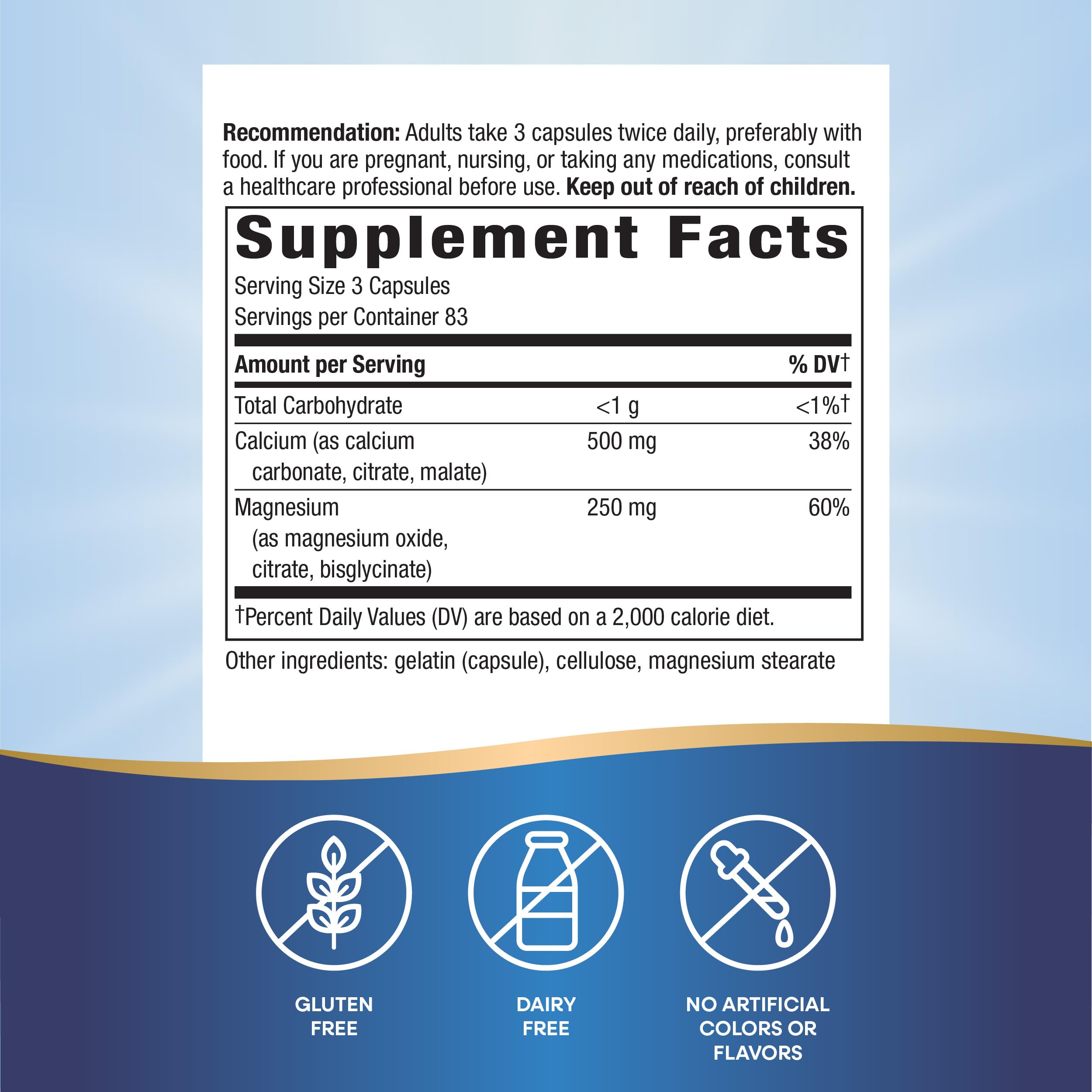 Daily supplement for healthy bones