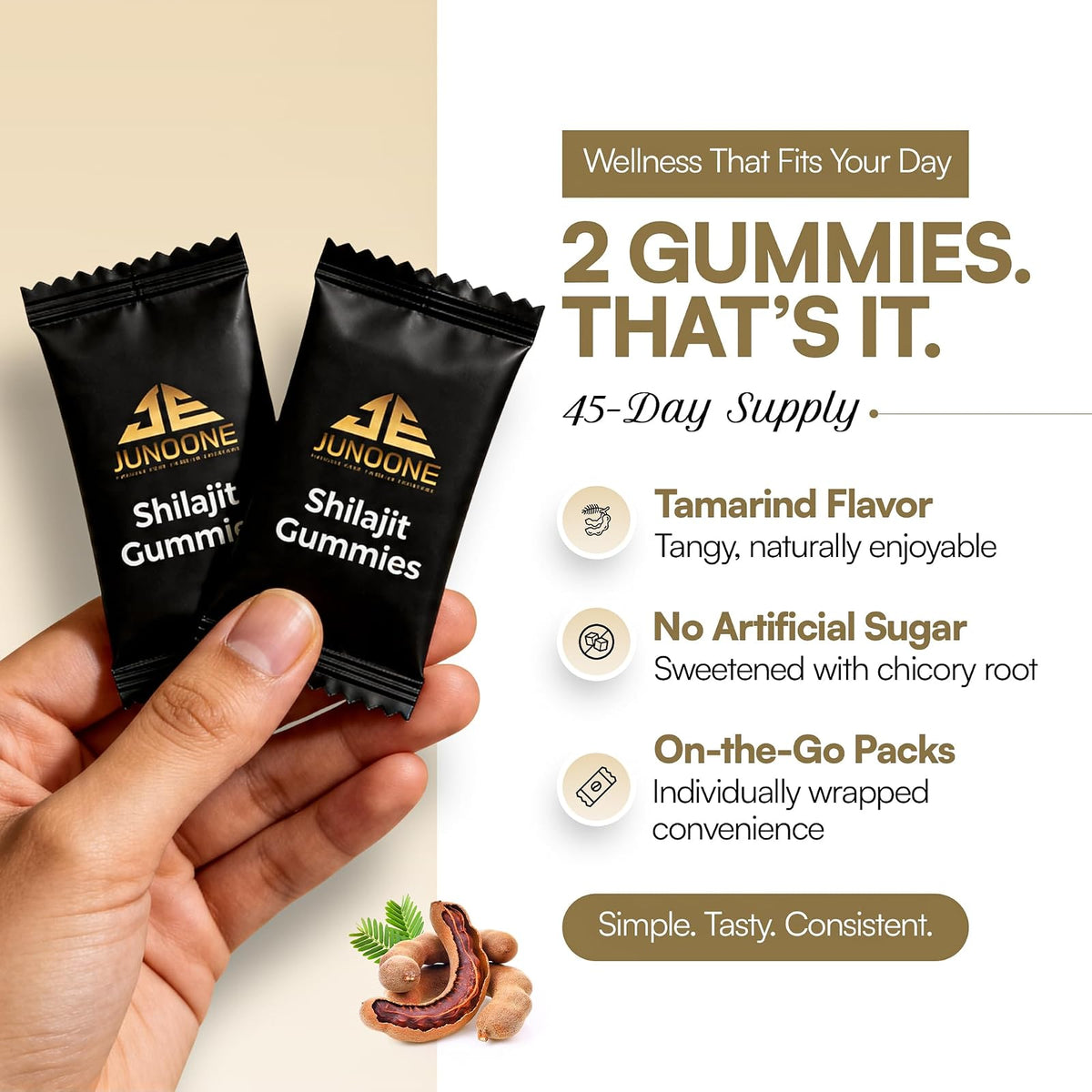 Daily supplement of Shilajit gummies