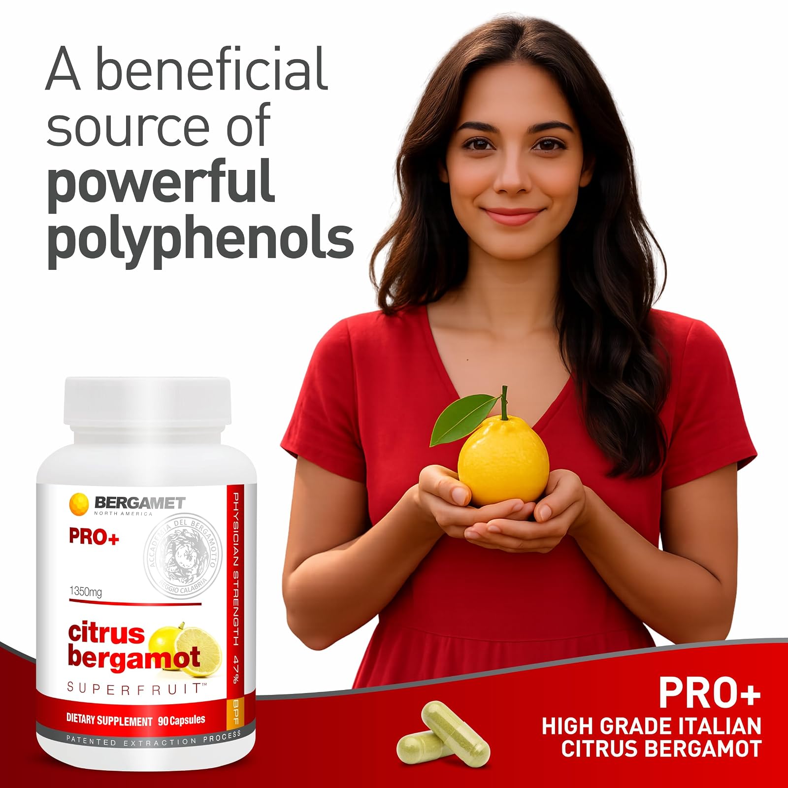 Daily supplement with Citrus Bergamot capsules