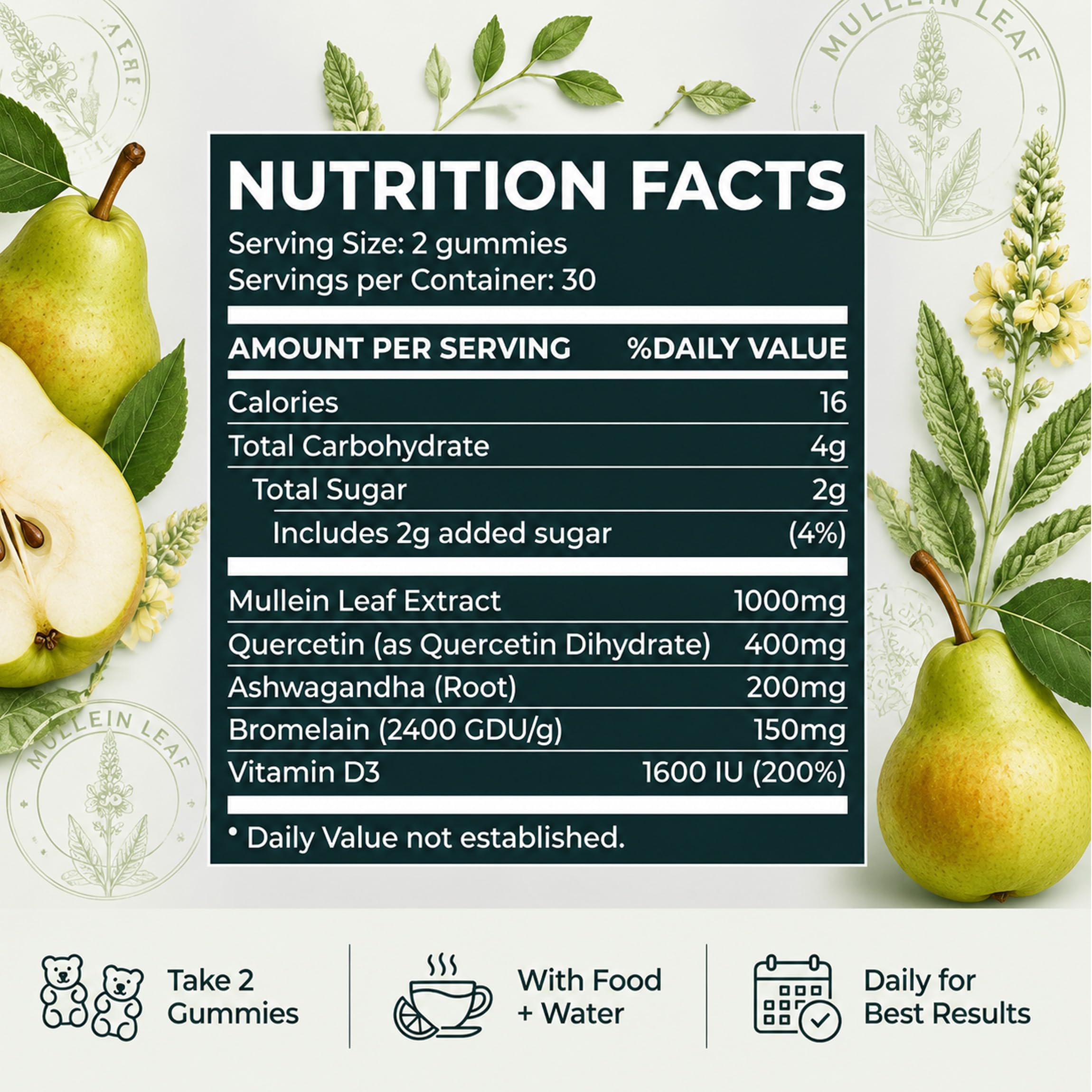 Daily support from Vitanics mullein supplements