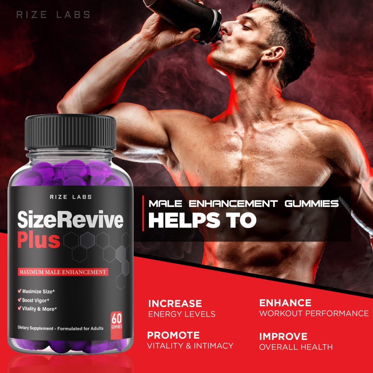 daily support gummies for active men