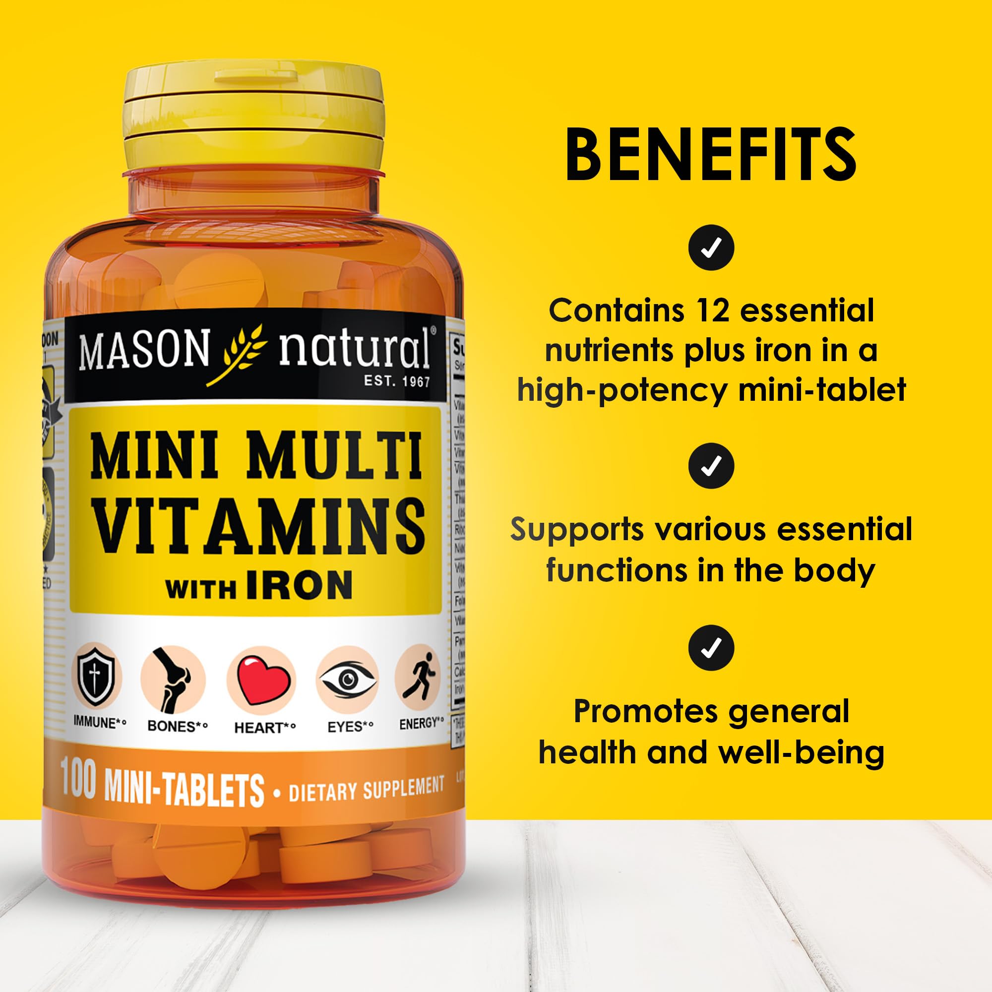 Daily support multivitamin for energy