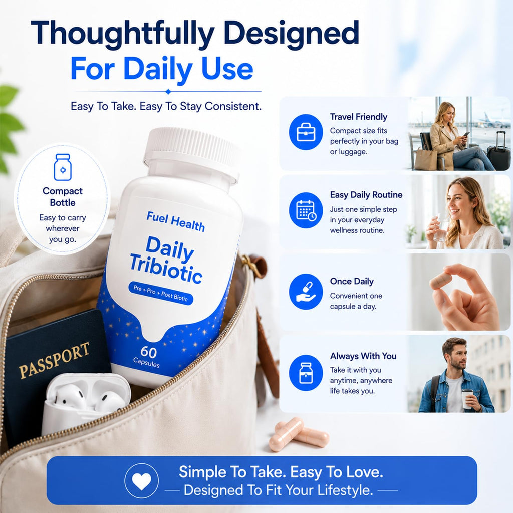 Daily Tribiotic for improved gut flora balance