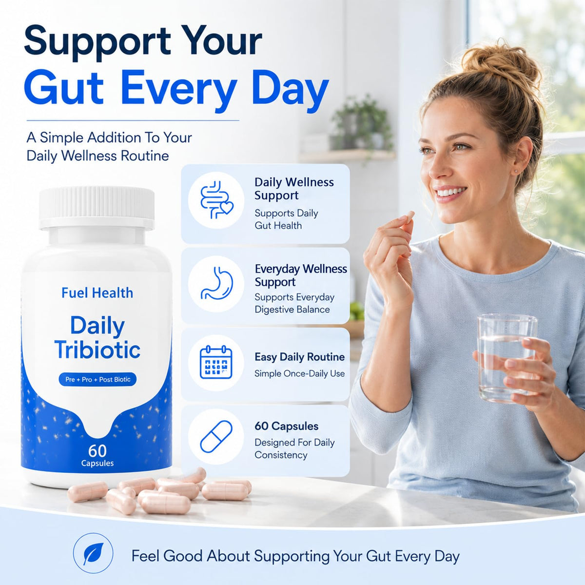 Daily Tribiotic postbiotic for digestive support