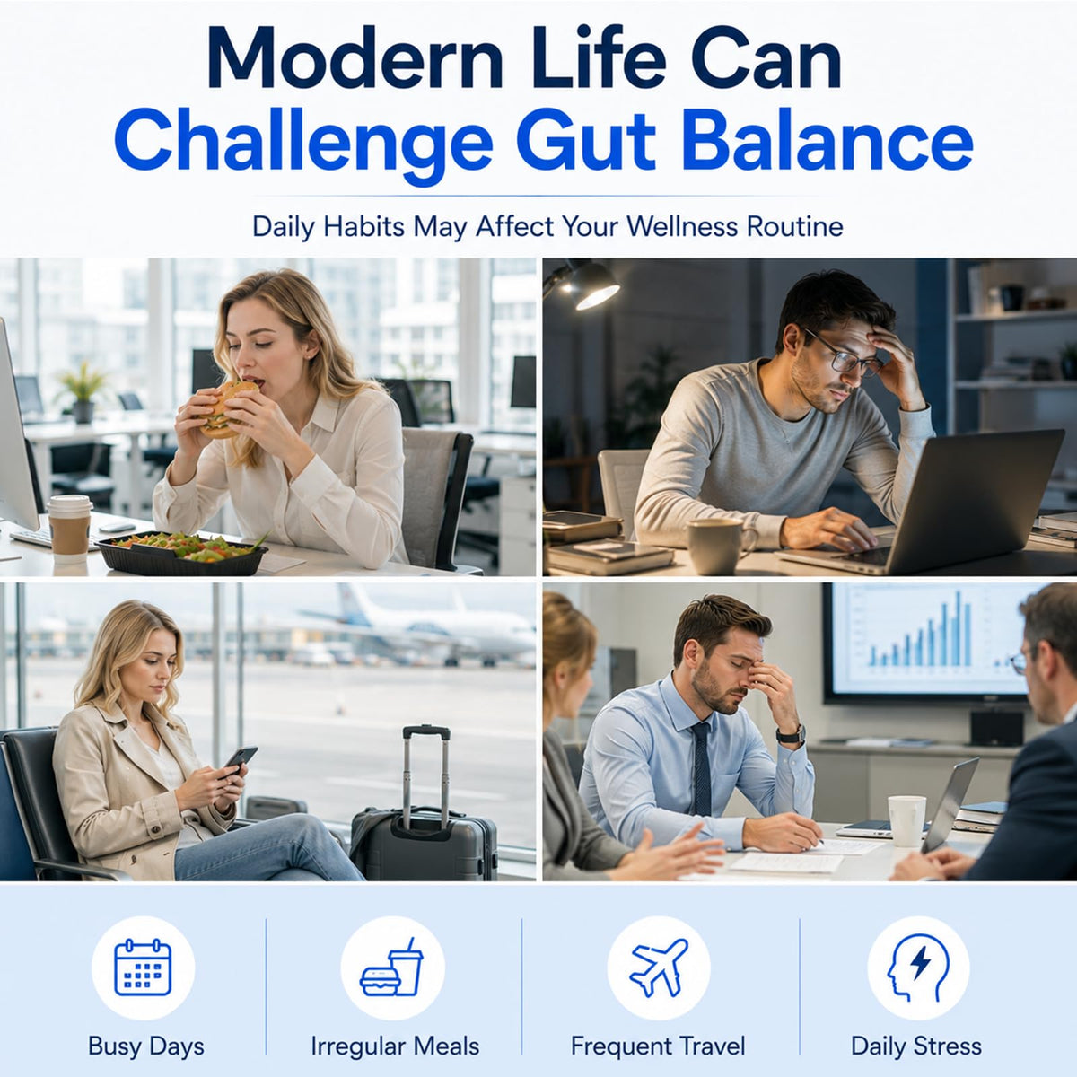 Daily Tribiotic prebiotic blend for balanced microbiome