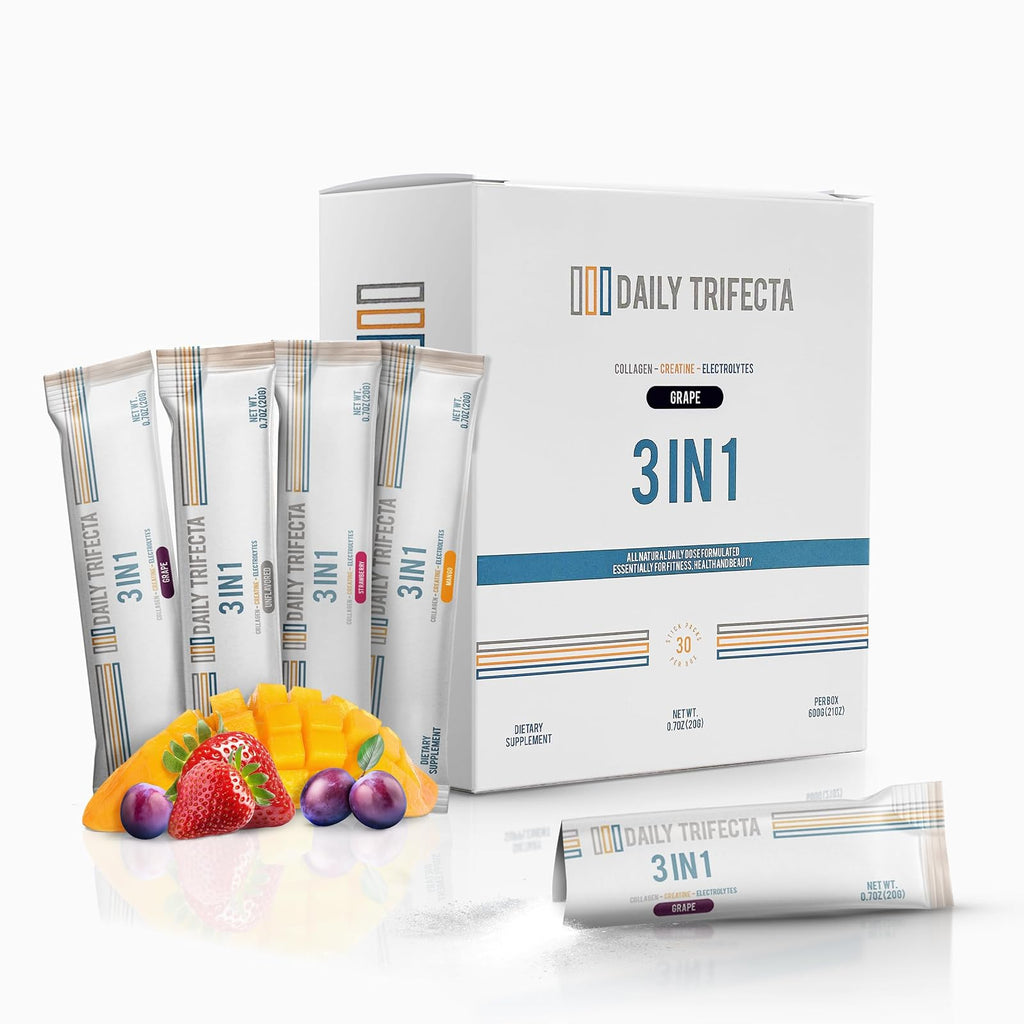 Daily Trifecta collagen stick packs