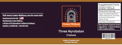 Daily Triphala capsules for vitality