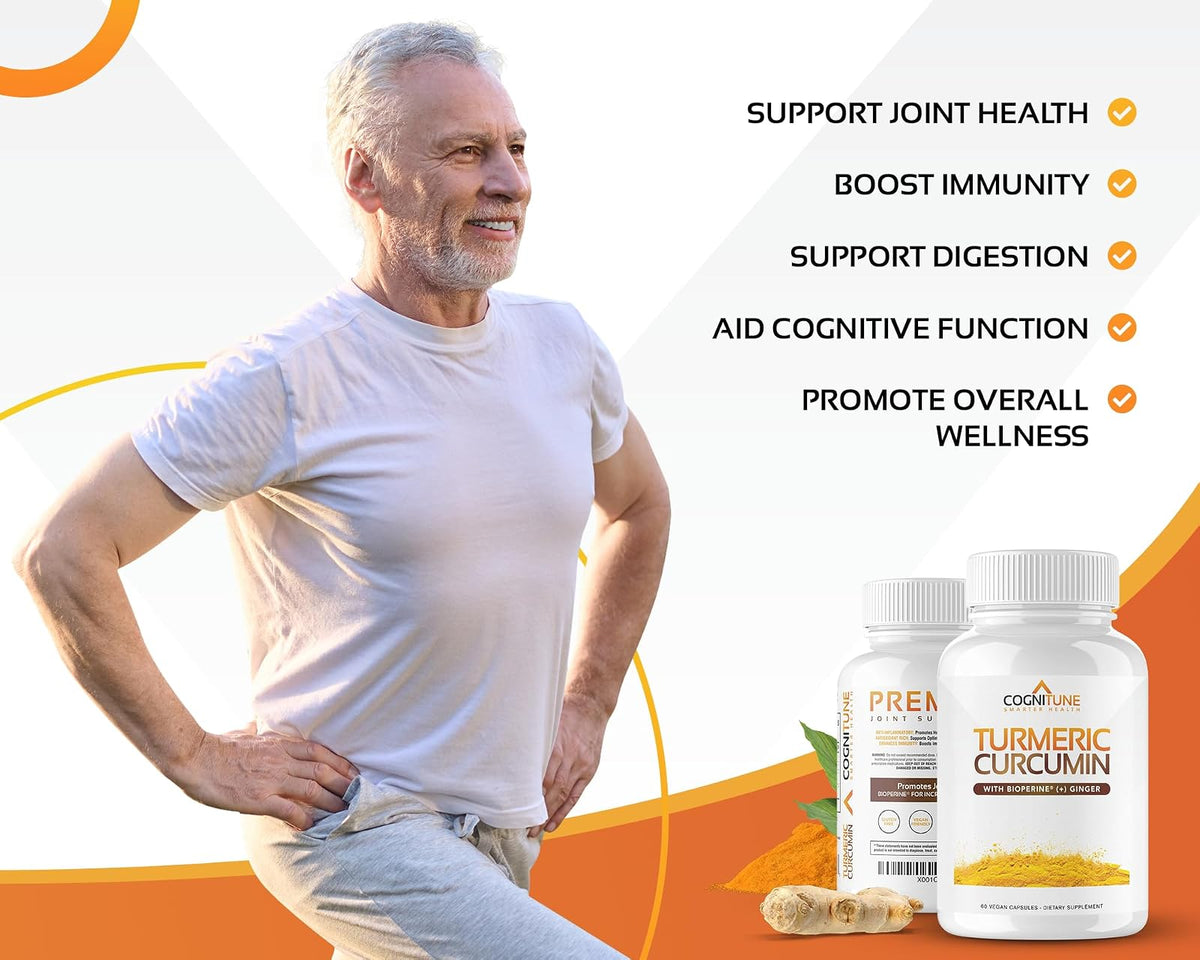 Daily turmeric curcumin for overall vitality