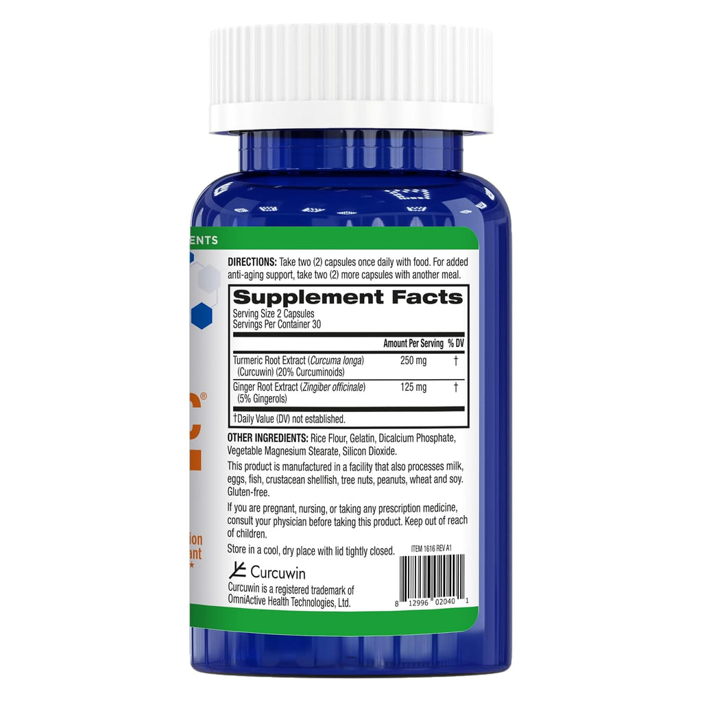 daily turmeric curcumin for vitality