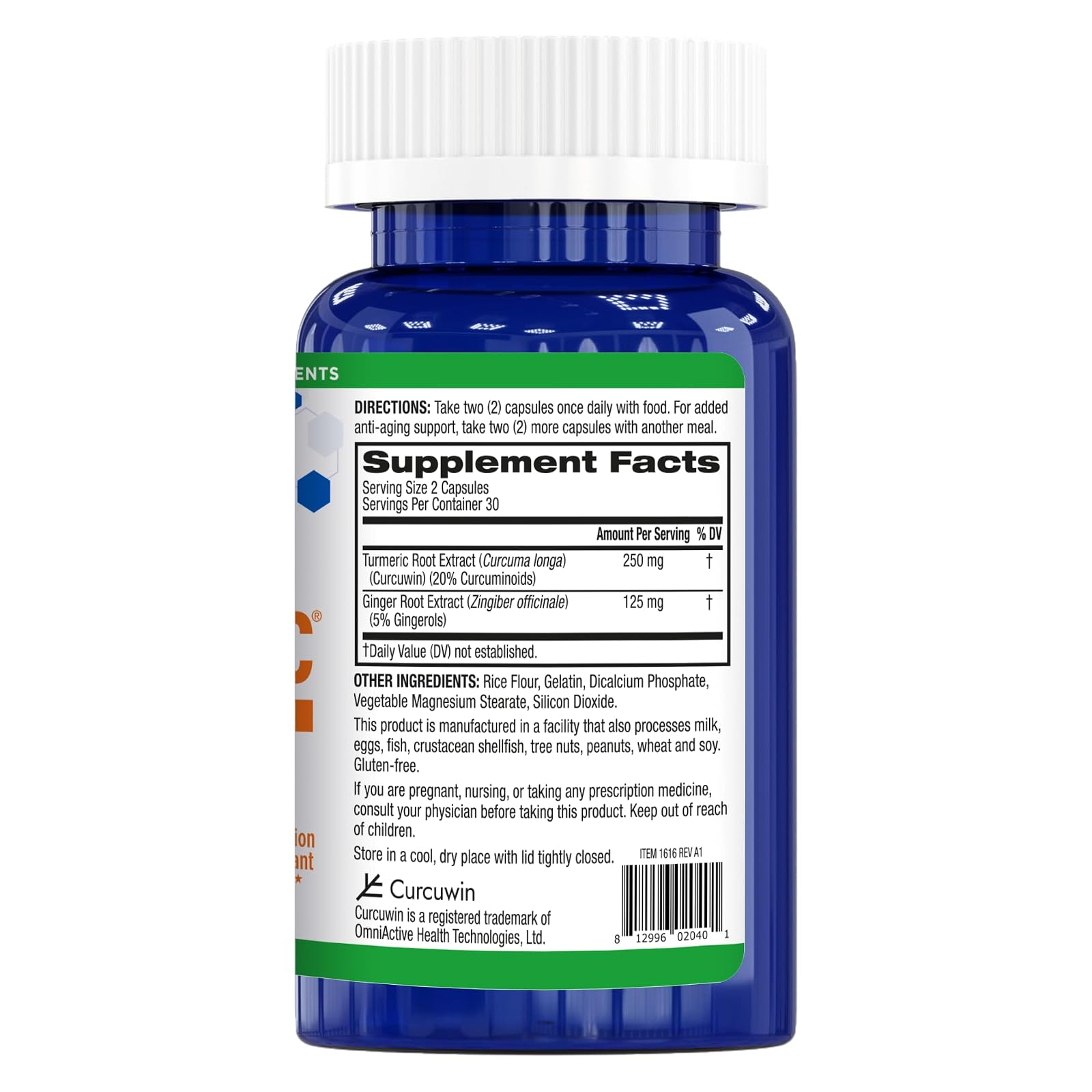 daily turmeric curcumin for vitality