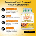 Daily turmeric curcumin for wellness boost