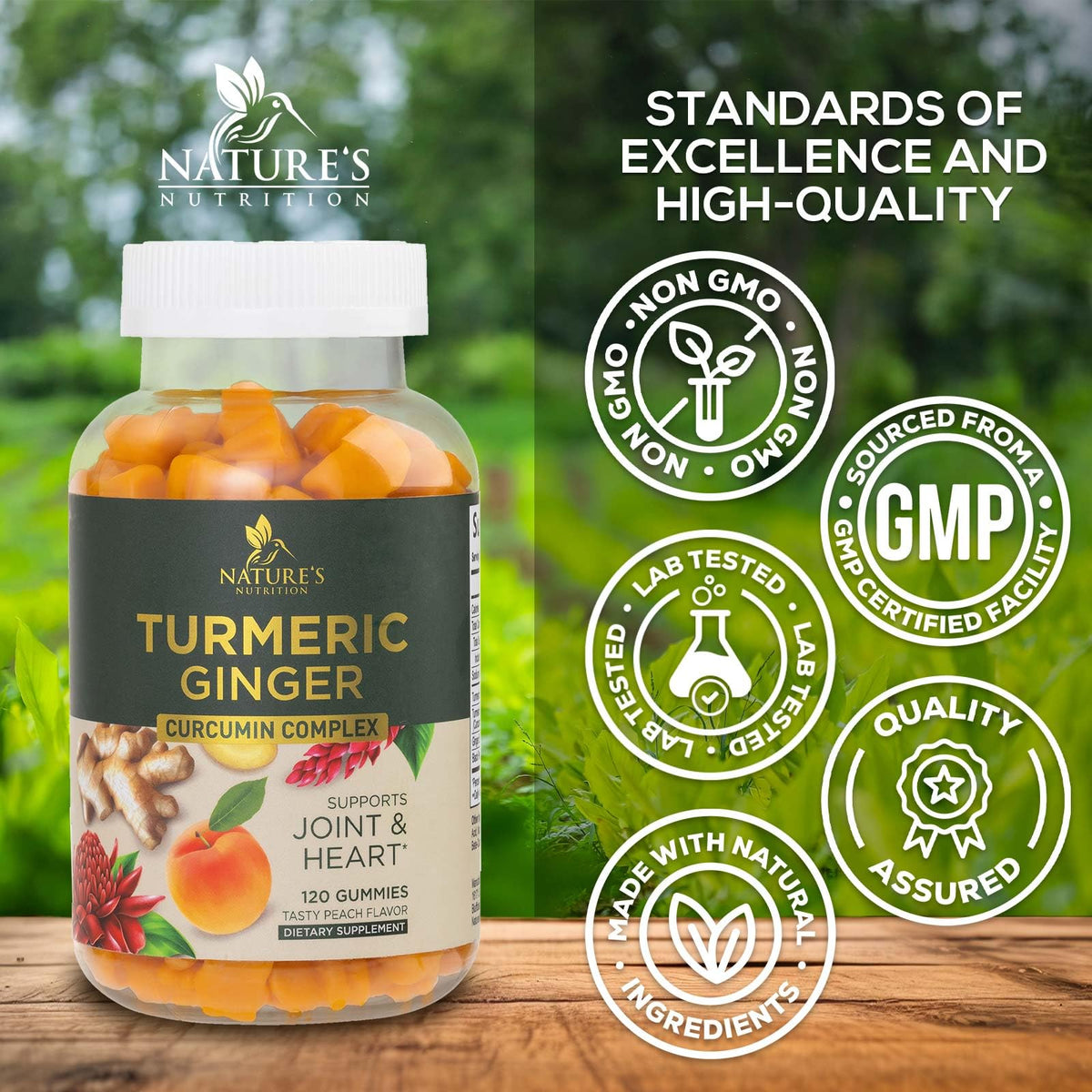 Daily turmeric curcumin supplement for wellness