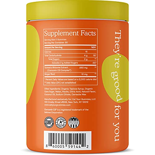 daily turmeric dose in gummy form