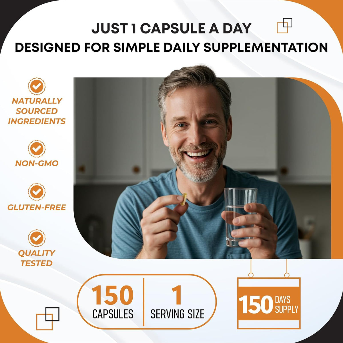 Daily turmeric formula for vitality