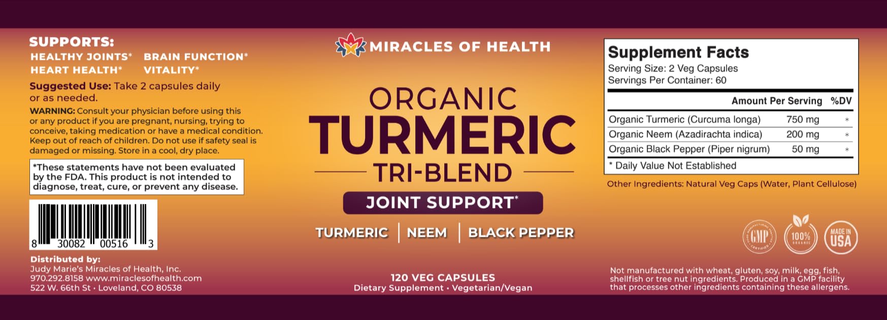 daily turmeric supplement for active lifestyle