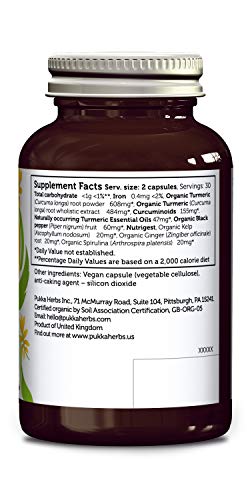 Daily turmeric supplement for energy