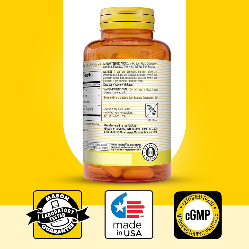 Daily turmeric supplement for health