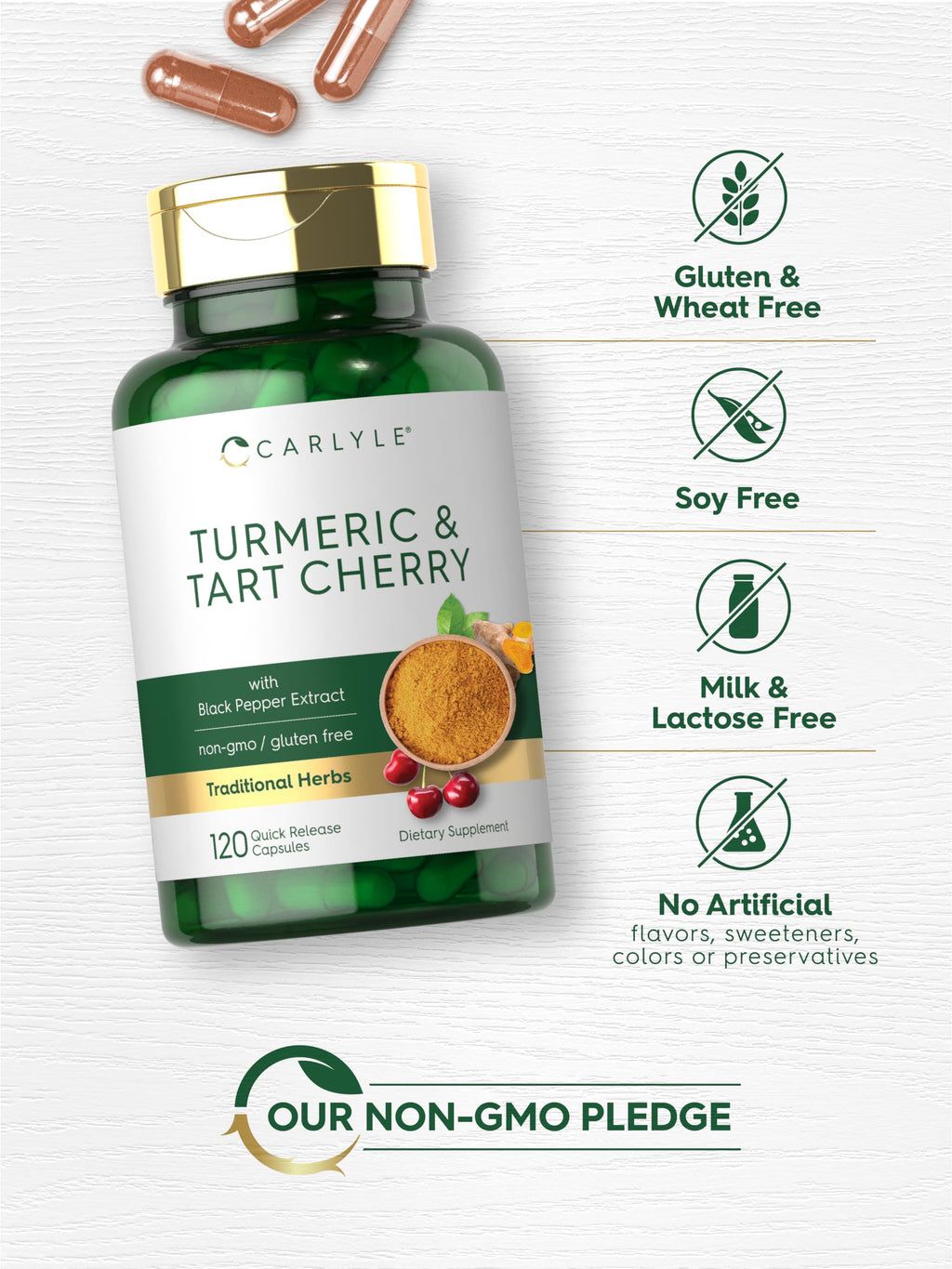 Daily turmeric supplement for inflammation
