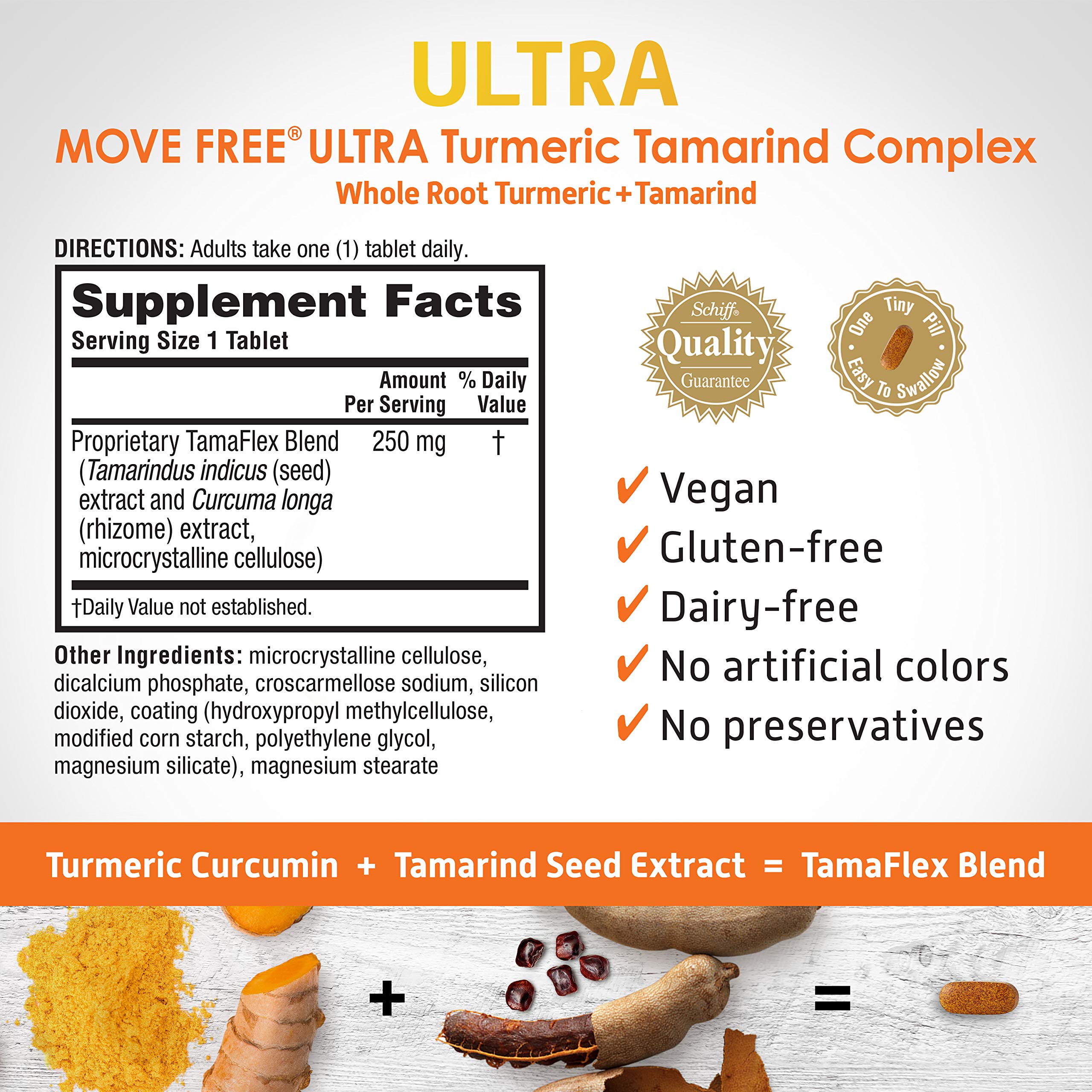 Daily turmeric supplement for joint comfort