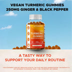 Daily turmeric supplement in gummy form