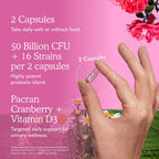 Daily urinary tract support probiotics