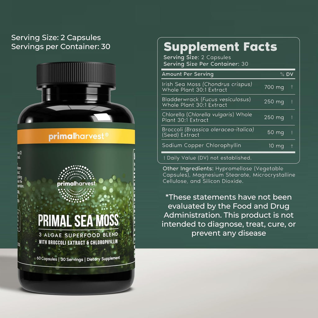 Daily vegan sea moss supplement